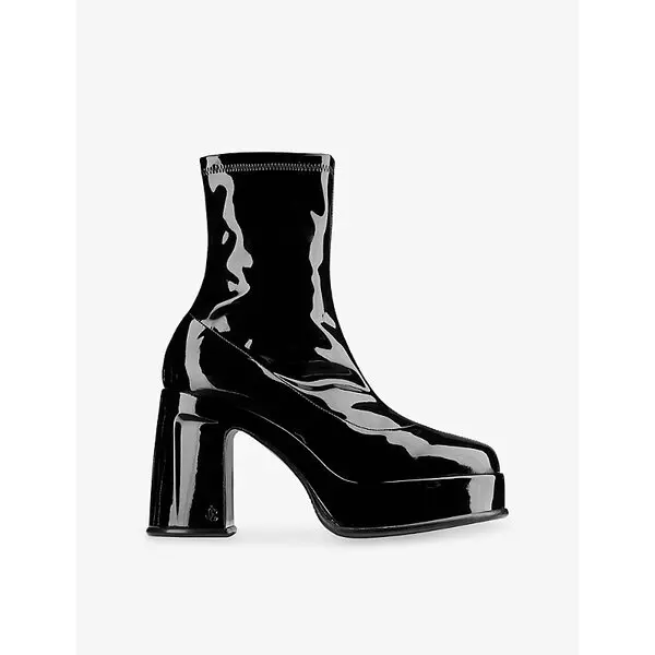 JIMMY CHOO Hadi 100 Patent-leather Ankle Boots