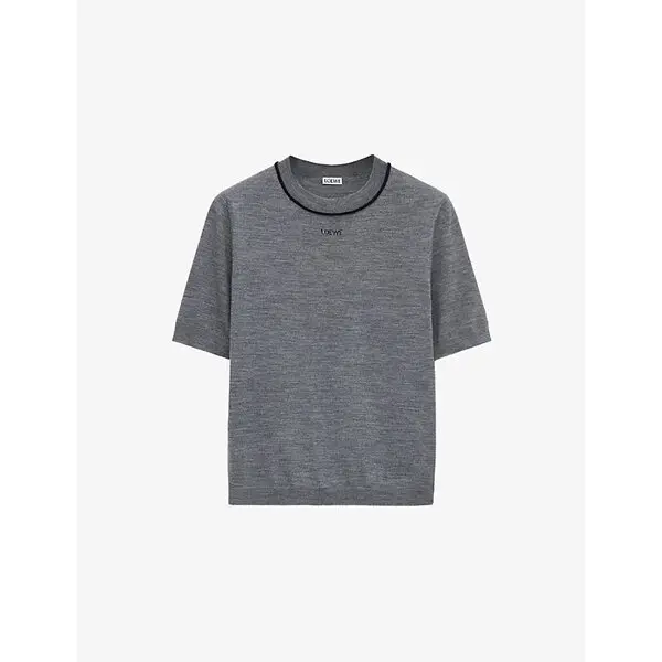 Loewe Logo-embroidered Wool Jumper