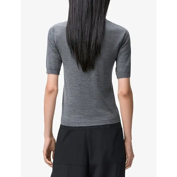 Loewe Logo-embroidered Wool Jumper