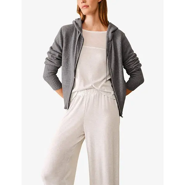 THE WHITE COMPANY Marled Relaxed-fit Jersey Pyjamas