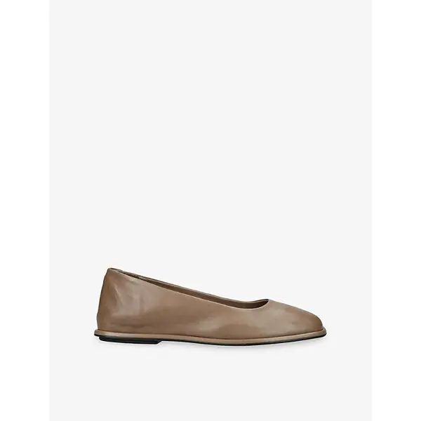 Officine Creative Clover Leather Ballet Flats - Blush