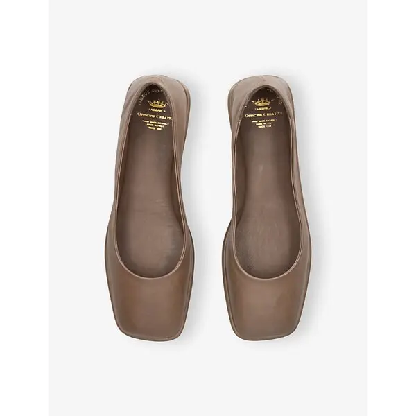 Officine Creative Clover Leather Ballet Flats - Blush