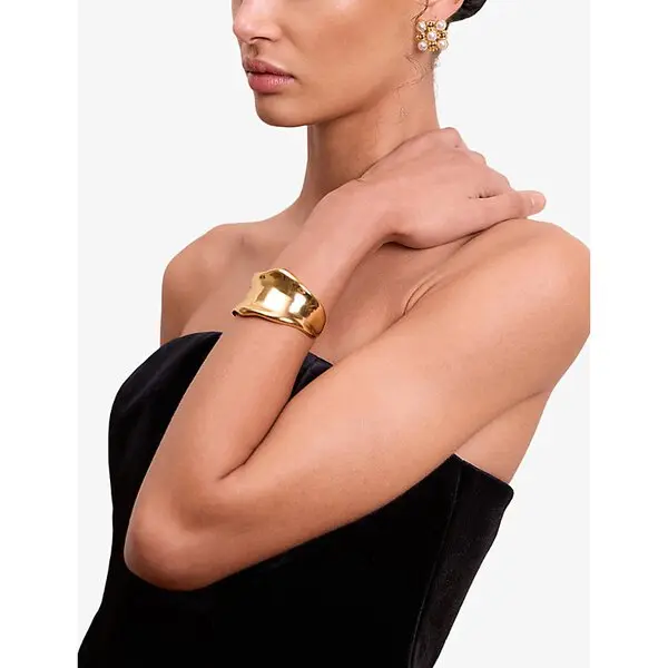 OMNES Etta Strapless Stretch-velvet Top