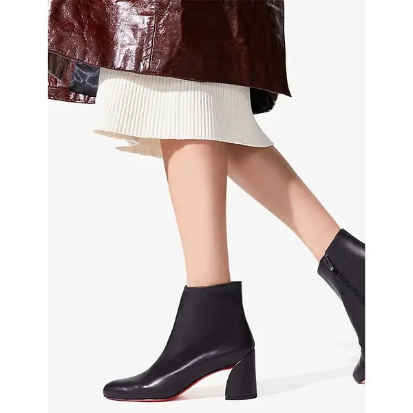 CHRISTIAN LOUBOUTIN Turela 55 Leather Ankle Boots