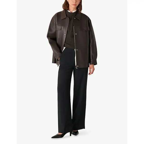 Whistles Straight-leg Woven Trousers