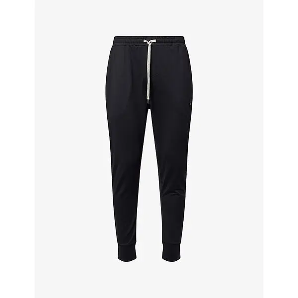 Vuori Sunday Performance Stretch-jersey Jogging Bottoms - Black