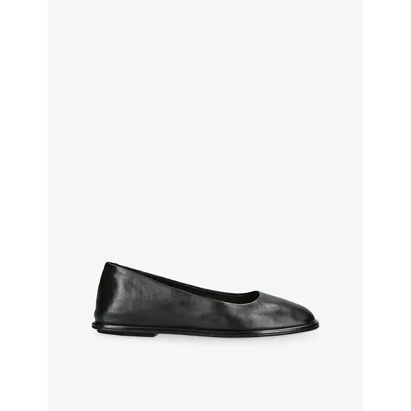 Officine Creative Clover Leather Ballet Flats - Black