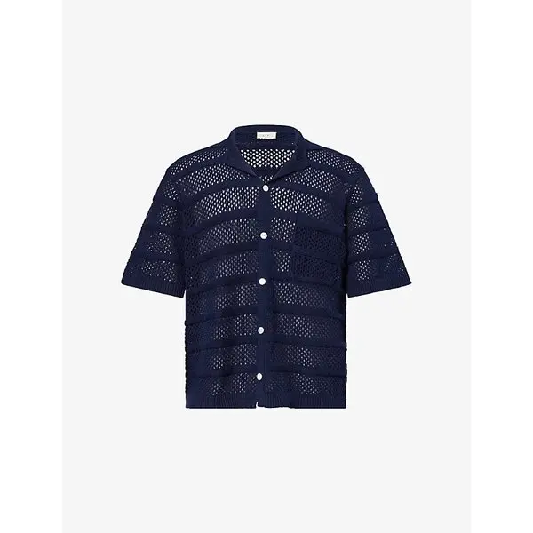 CHE Desiderio Camp-collar Cotton-knit Shirt