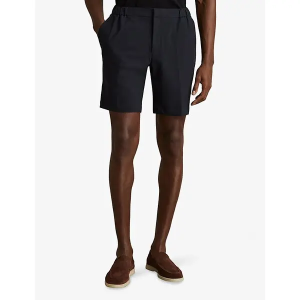 REISS Drawstring Elasticated-waist Stretch Chino Shorts