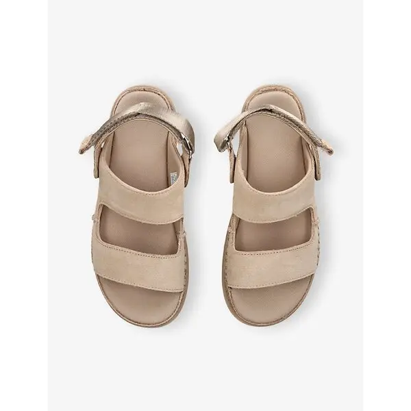 UGG Branded Suede Goldenstar Glide Sandals