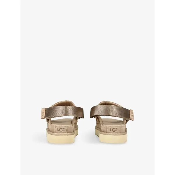 UGG Branded Suede Goldenstar Glide Sandals