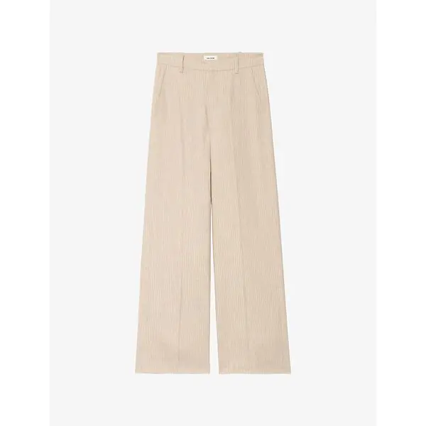 Zadig&Voltaire Panol Wide-leg Striped Trousers