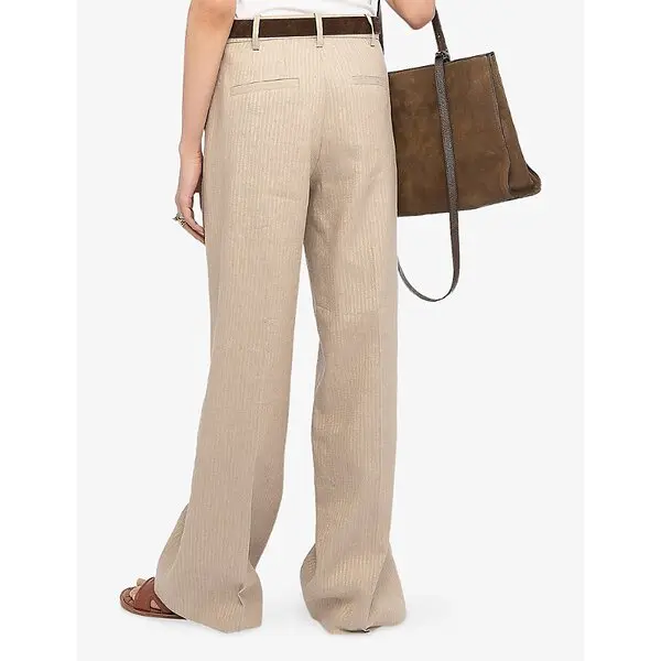Zadig&Voltaire Panol Wide-leg Striped Trousers