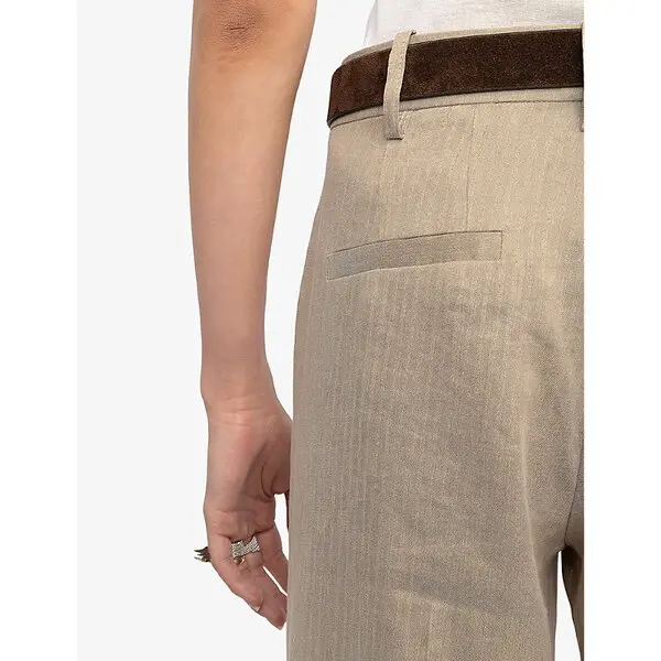 Zadig&Voltaire Panol Wide-leg Striped Trousers