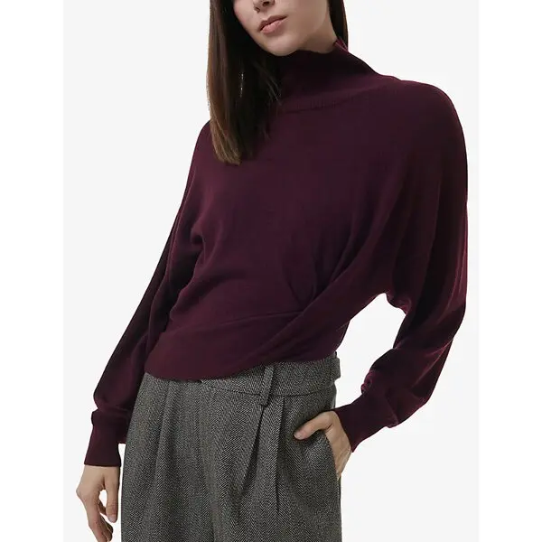 LEEM Knotted-hem Wool-blend Jumper
