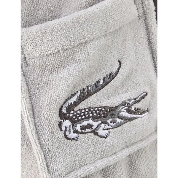 Lacoste Logo-embroidered Cotton-terry Bathrobe