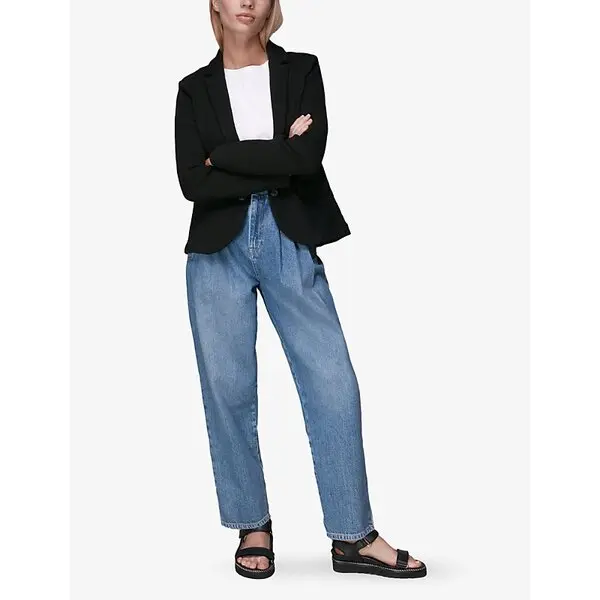 Whistles Slim Tailored Cotton Blazer