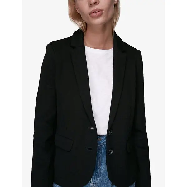 Whistles Slim Tailored Cotton Blazer