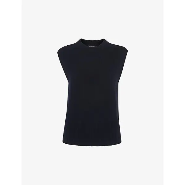 Whistles Sleeveless Wool Vest - Navy