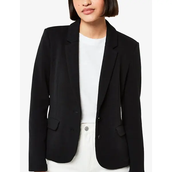 Whistles Single-breasted Slim-fit Cotton Jacket