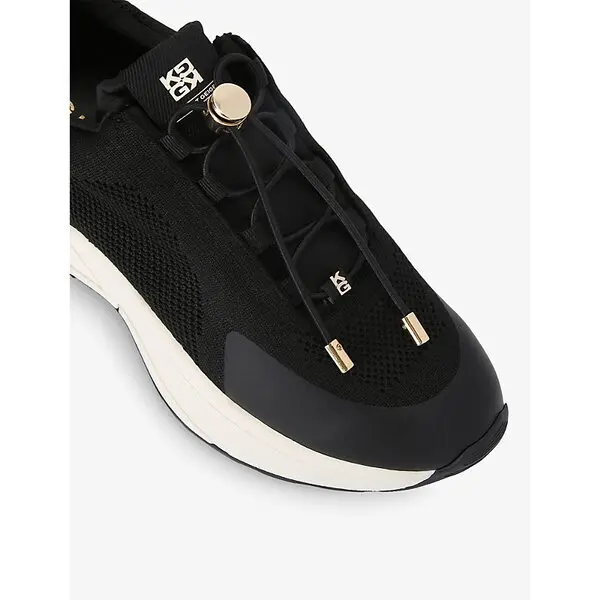 Kurt Geiger Fabric Low-top Trainers With Toggle Detail - Black