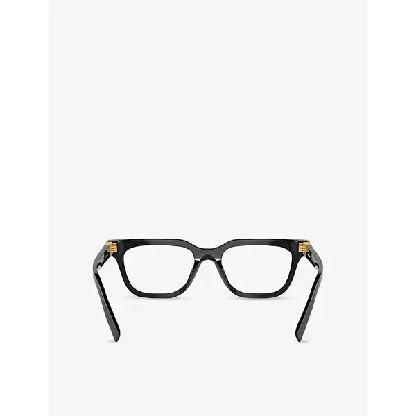 Miu Miu Rectangle-frame Acetate Eyeglasses - Black