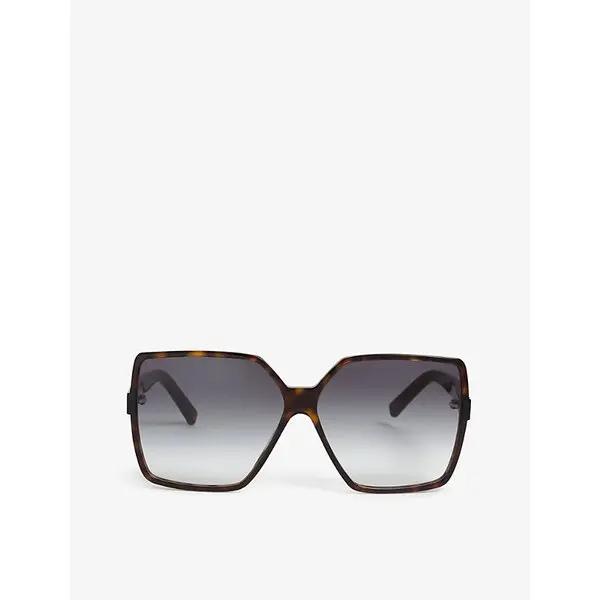 Saint Laurent Betty Havana Square-frame Sunglasses - Brown