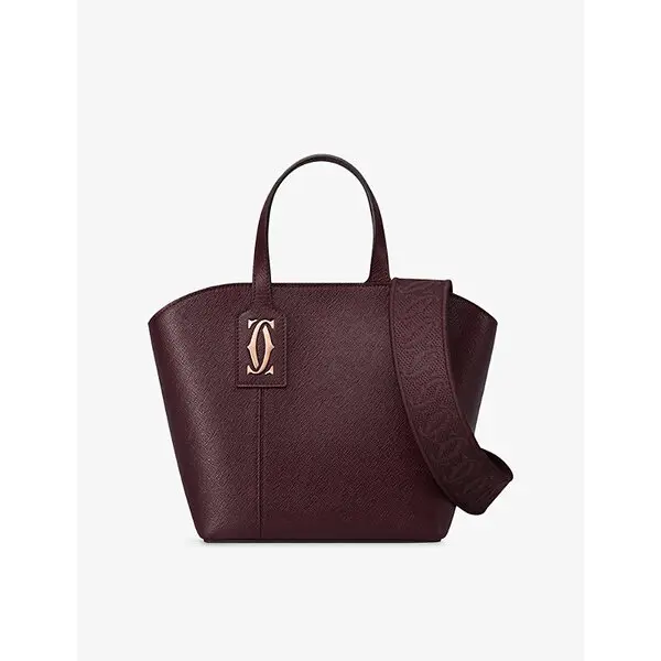 Cartier C De Mini Leather Tote Bag - Grape