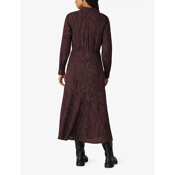 Whistles Zebra-print Shirt Dress