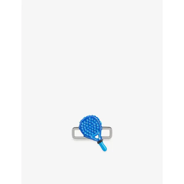 POUBEL Sterling And Enamel Padel Charm - Silver