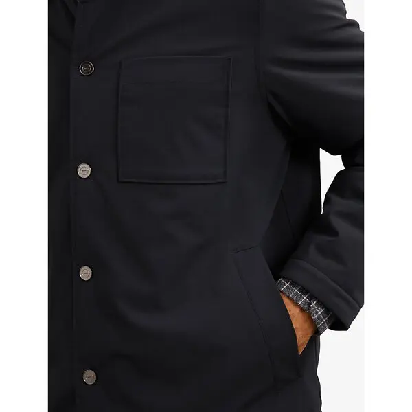 REISS Parker Patch-pocket Stretch-nylon Overshirt