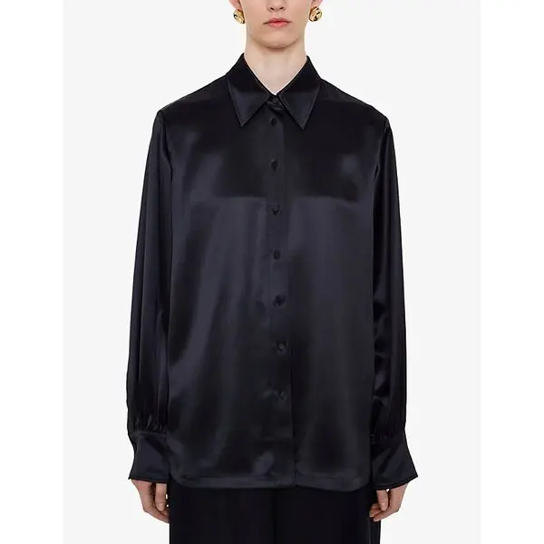 JOSEPH Long-sleeved Satin Blouse