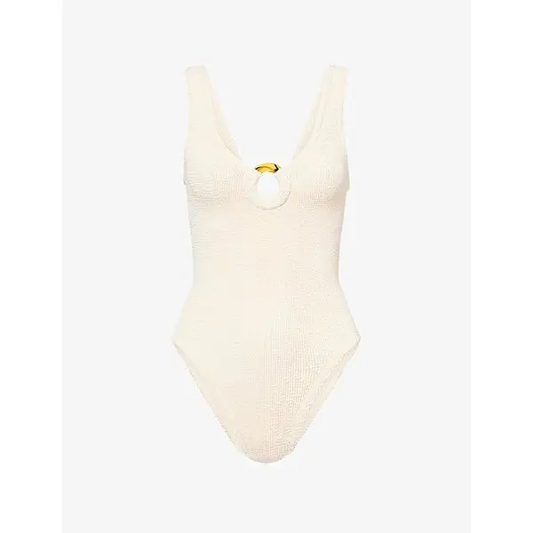 Hunza G Celine Scoop-neck Swimsuit - Blush