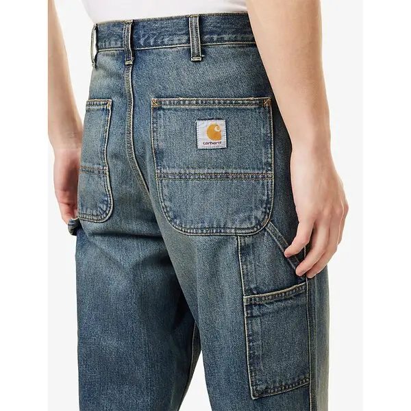 Carhartt Work In Progress Single Knee Straight-leg Denim Trousers