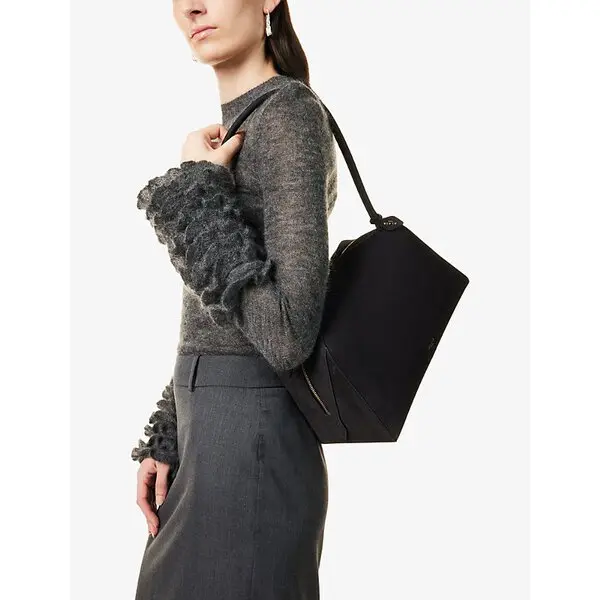 Alaïa Le Bouledogue Leather Shoulder Bag - Noir