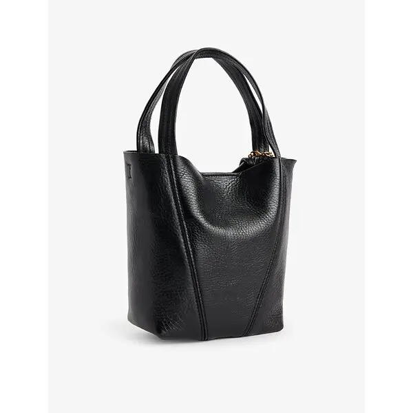Chloé Spin Small Leather Tote Bag - Black