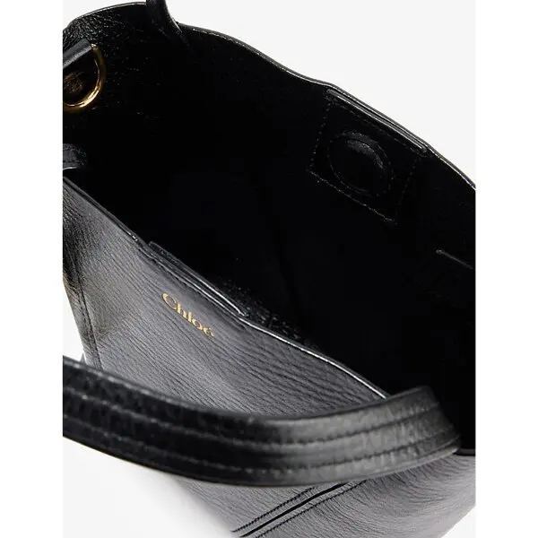 Chloé Spin Small Leather Tote Bag - Black