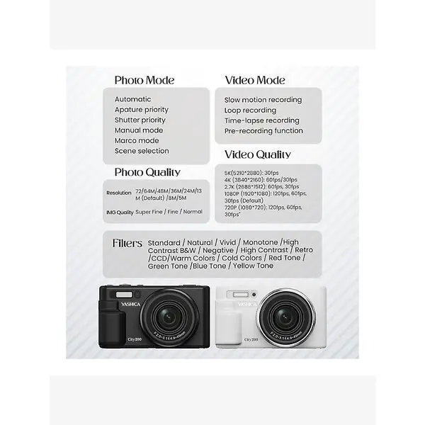 YASHICA City 200 4k Digital Camera