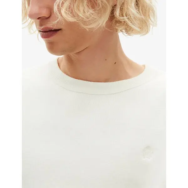 The Kooples Crewneck Regular-fit Stretch Wool And Cotton-blend Jumper