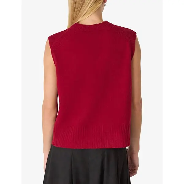 Whistles Regular-fit Wool Vest - Red
