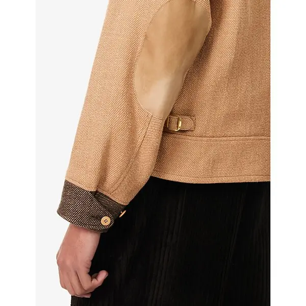 Visvim Strato Collared Linen And Wool-blend Jacket