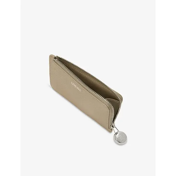 Loewe Pebble Coin Leather Card Holder - Clay