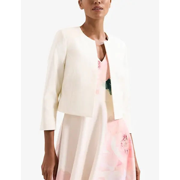 PHASE EIGHT Elizabeth Round-neck Stretch-woven Jacket