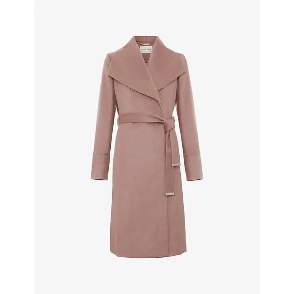 PHASE EIGHT Nicci Belted Wool-blend Coat