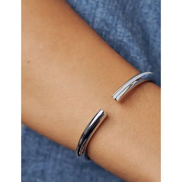 SIF JAKOBS Palermo Sterling And Zirconia Bangle