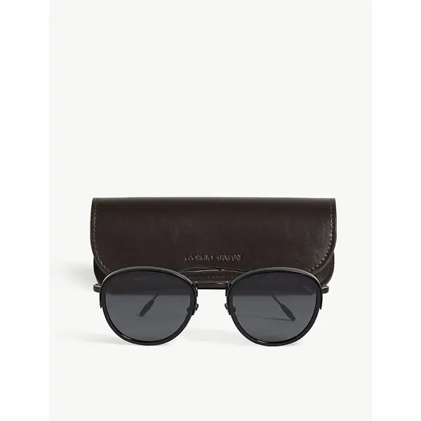 Giorgio Armani Round-frame Sunglasses - Black