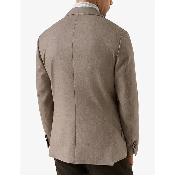 Eton Tailored-fit Wool Jacket - Beige
