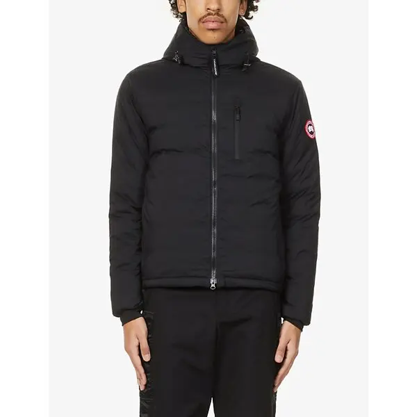 Canada Goose Lodge Logo-patch Shell-down Hooded Puffer Jacket