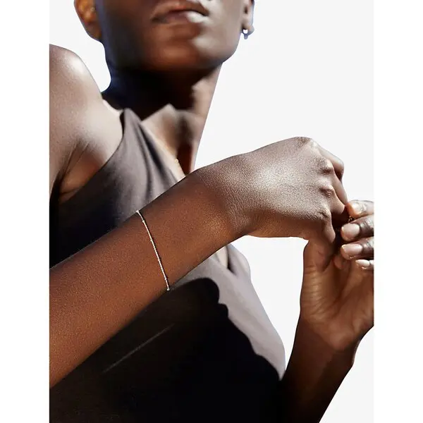 Monica Vinader Fine Beaded Sterling Bracelet - Silver