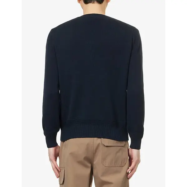 Moncler Crew-neck Knitted Cotton Jumper